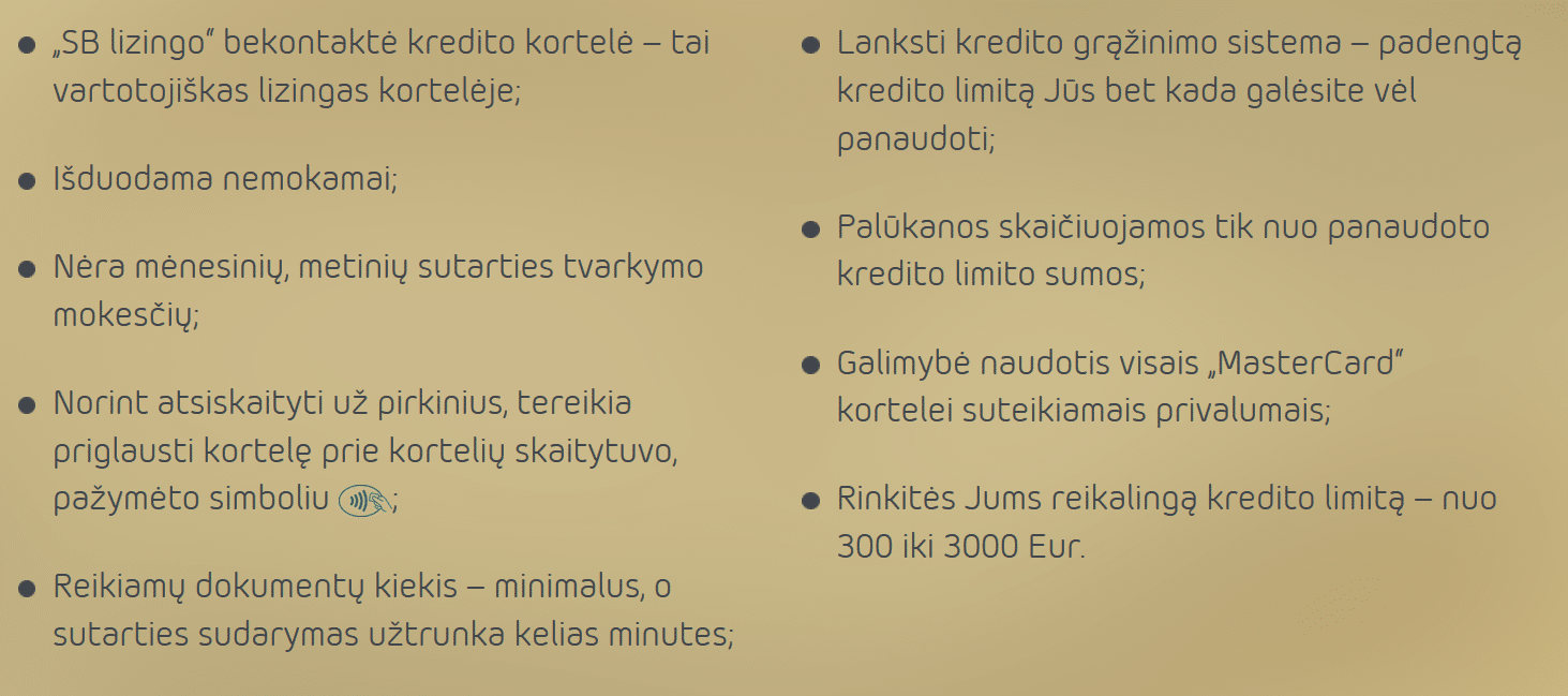 SB lizingas | Palyginimas | Apžvalga | Atsiliepimai | CREDIT123.LT