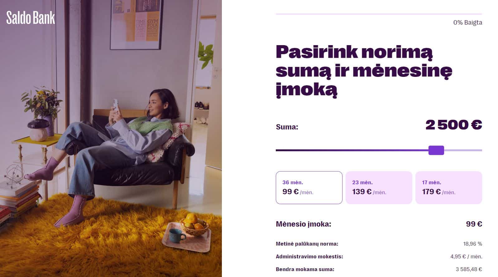 Saldo paskola: privalumai bei trūkumai